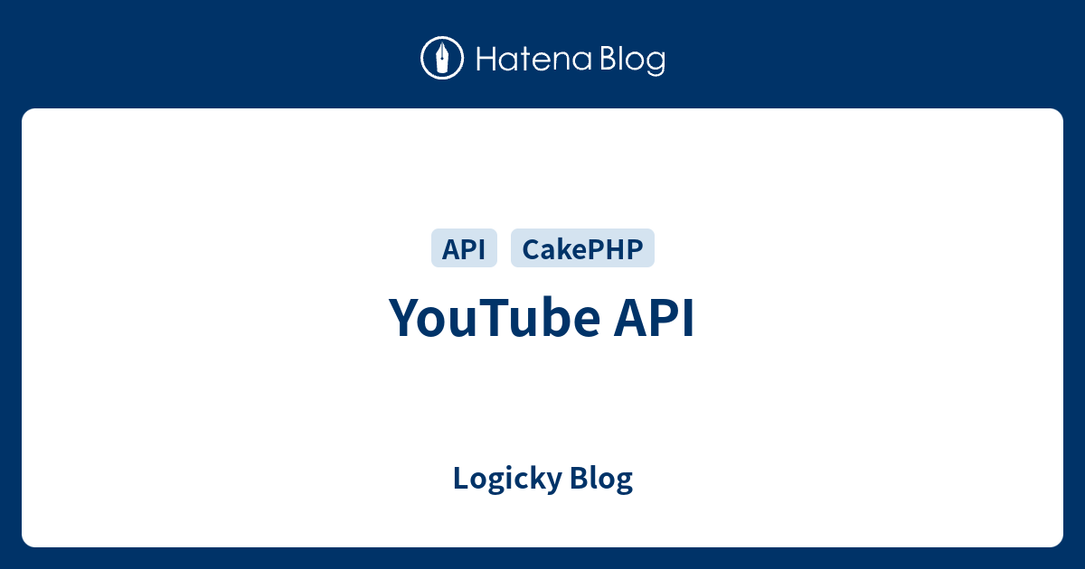 YouTube API - Logicky Blog