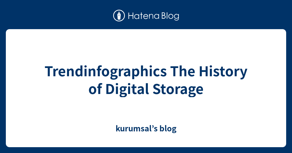 Trendinfographics The History of Digital Storage - kurumsal’s blog