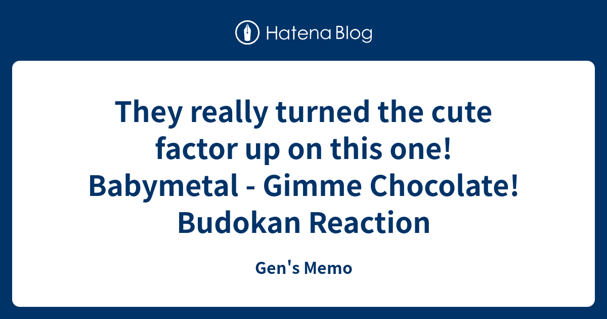 They really turned the cute factor up on this one! Babymetal - Gimme ...