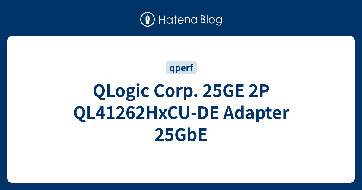 QLogic Corp. 25GE 2P QL41262HxCU-DE Adapter 25GbE