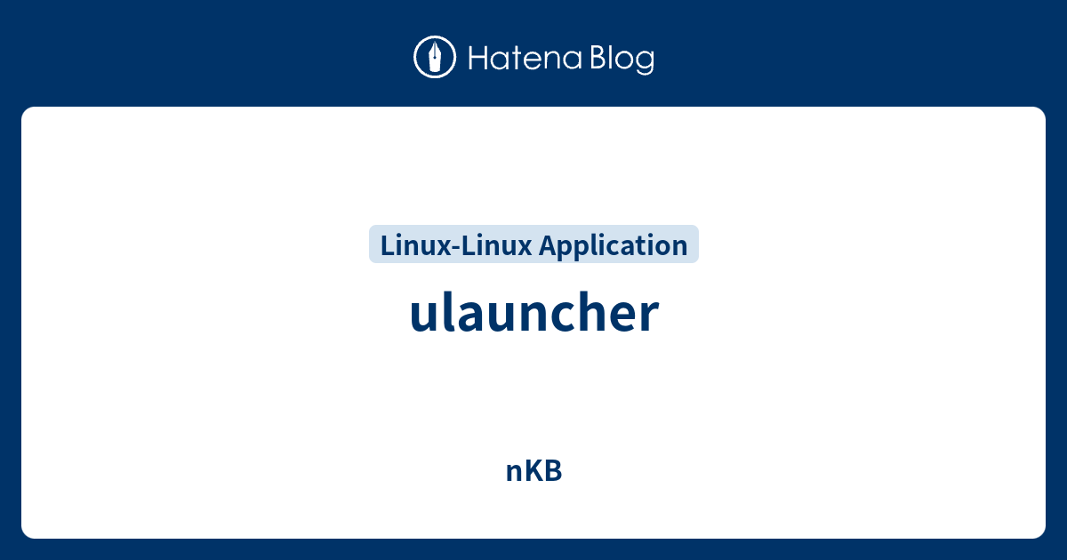 ulauncher - nKB