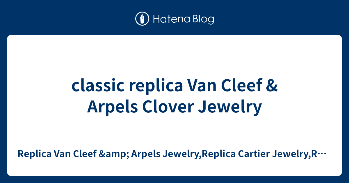 classic replica Van Cleef & Arpels Clover Jewelry - Replica Van Cleef ...
