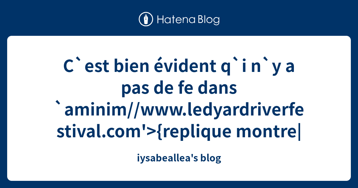 C`est bien évident q`i n`y a pas de fe dans `aminim//www ...