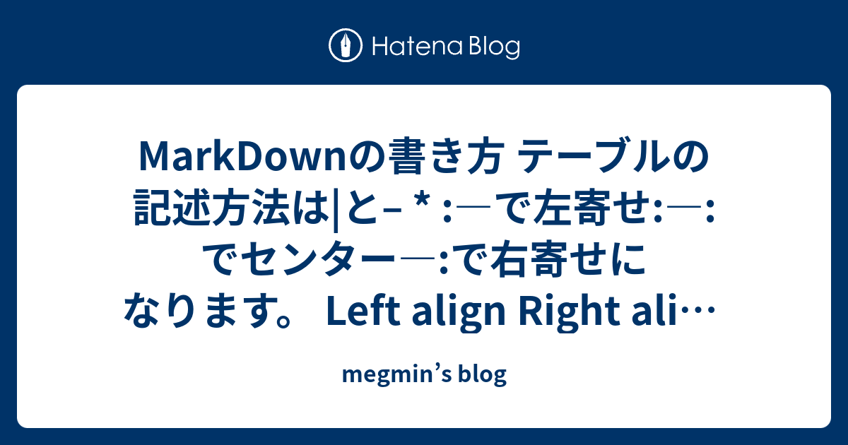 - megmin’s blog