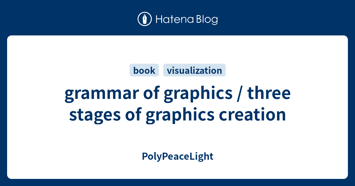 grammar of graphics / three stages of graphics creation - PolyPeaceLight