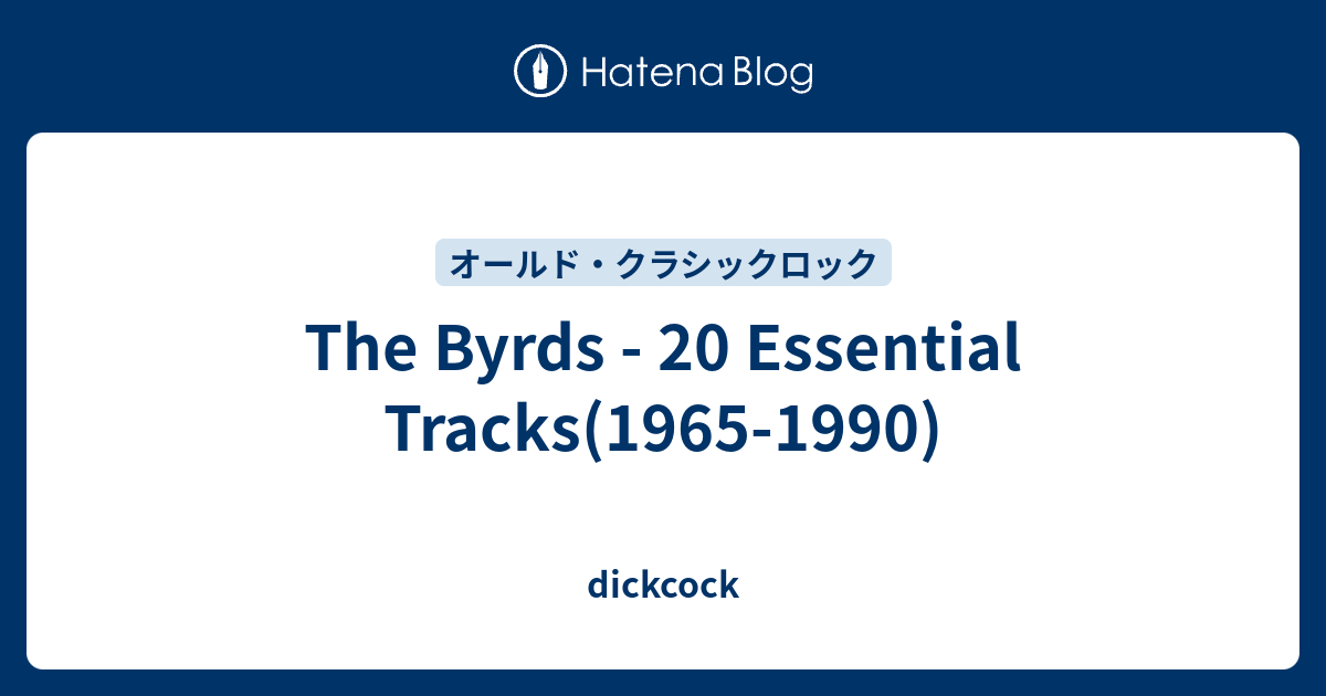 The Byrds - 20 Essential Tracks(1965-1990) - dickcock