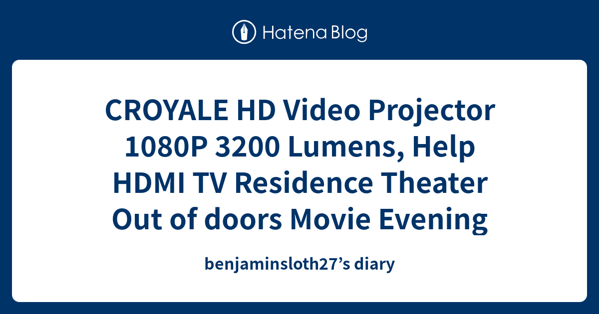 CROYALE HD Video Projector 1080P 3200 Lumens, Help HDMI TV Residence ...