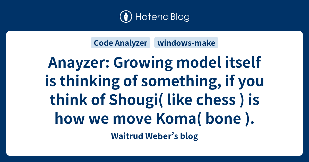 Anayzer: Growing model itself is thinking of something, if you think of ...