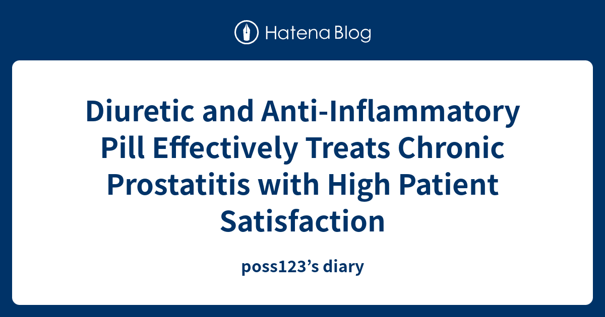 Diuretic and Anti-Inflammatory Pill Effectively Treats Chronic ...