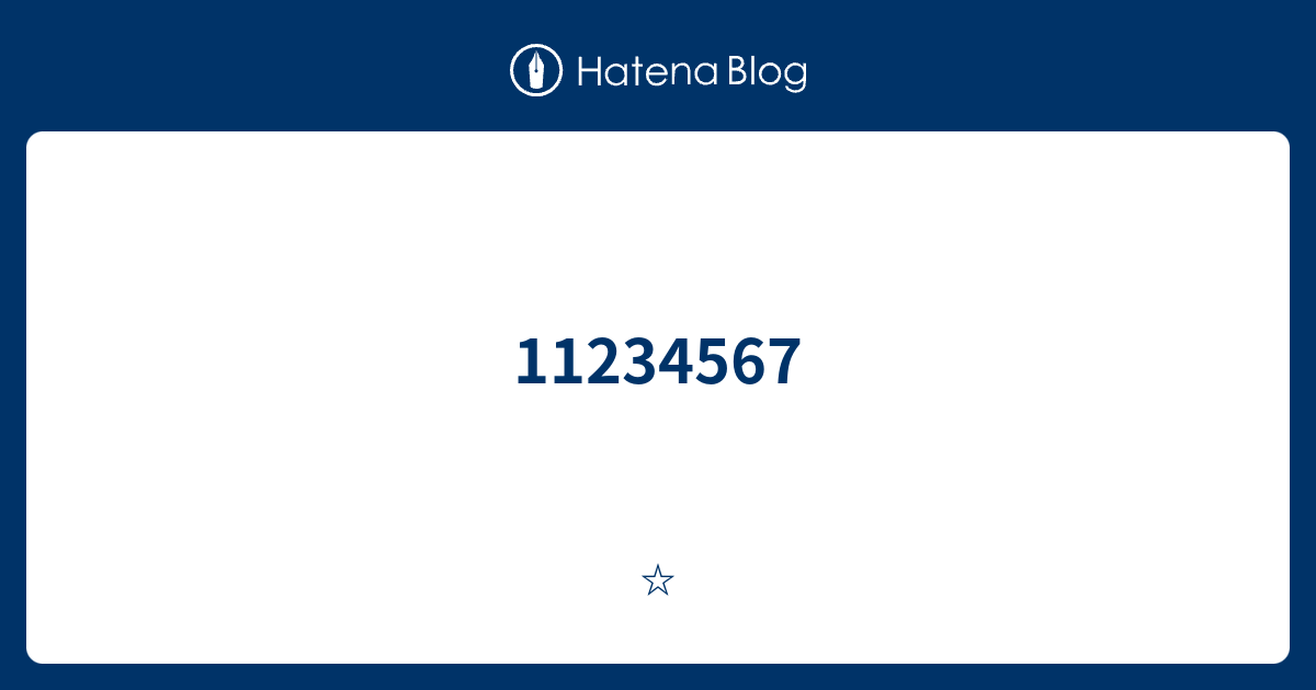 11234567