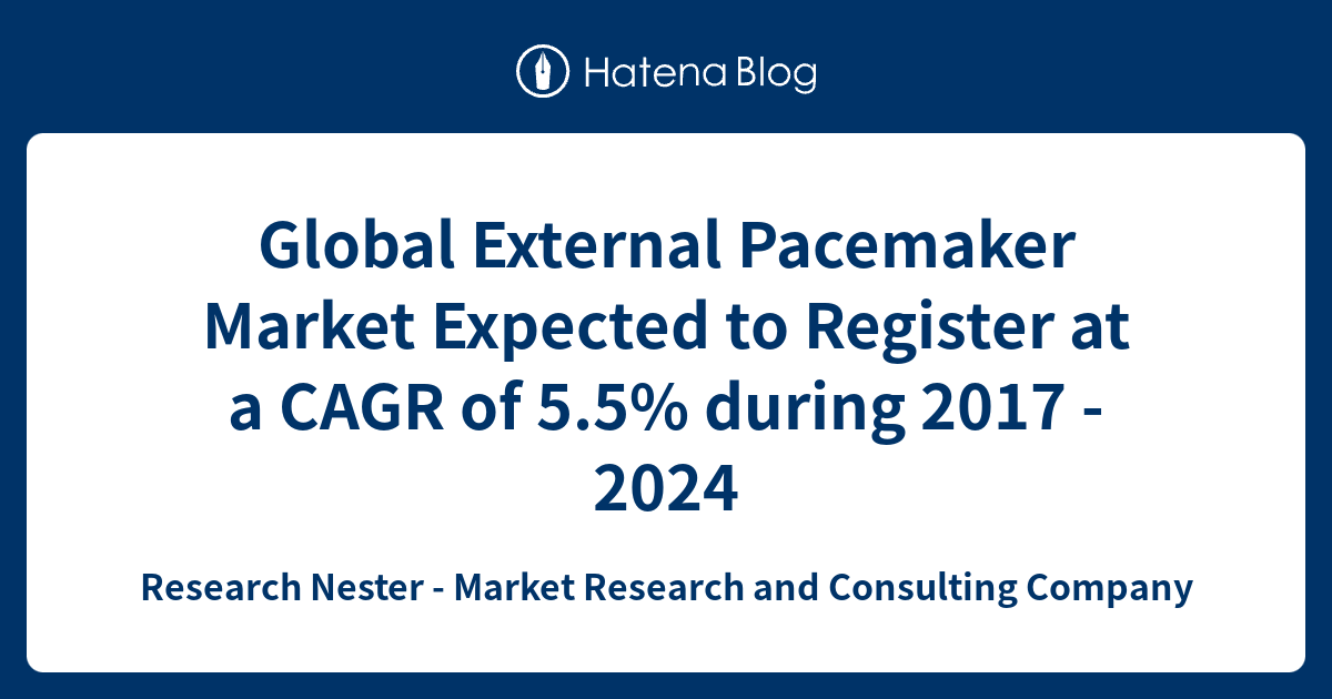 External Pacemaker Market (2017 - 2024) - Research Nester - Market ...