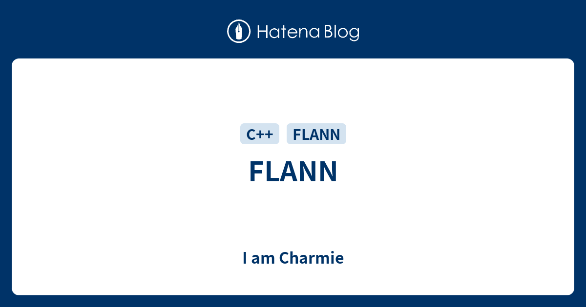 FLANN - I am Charmie