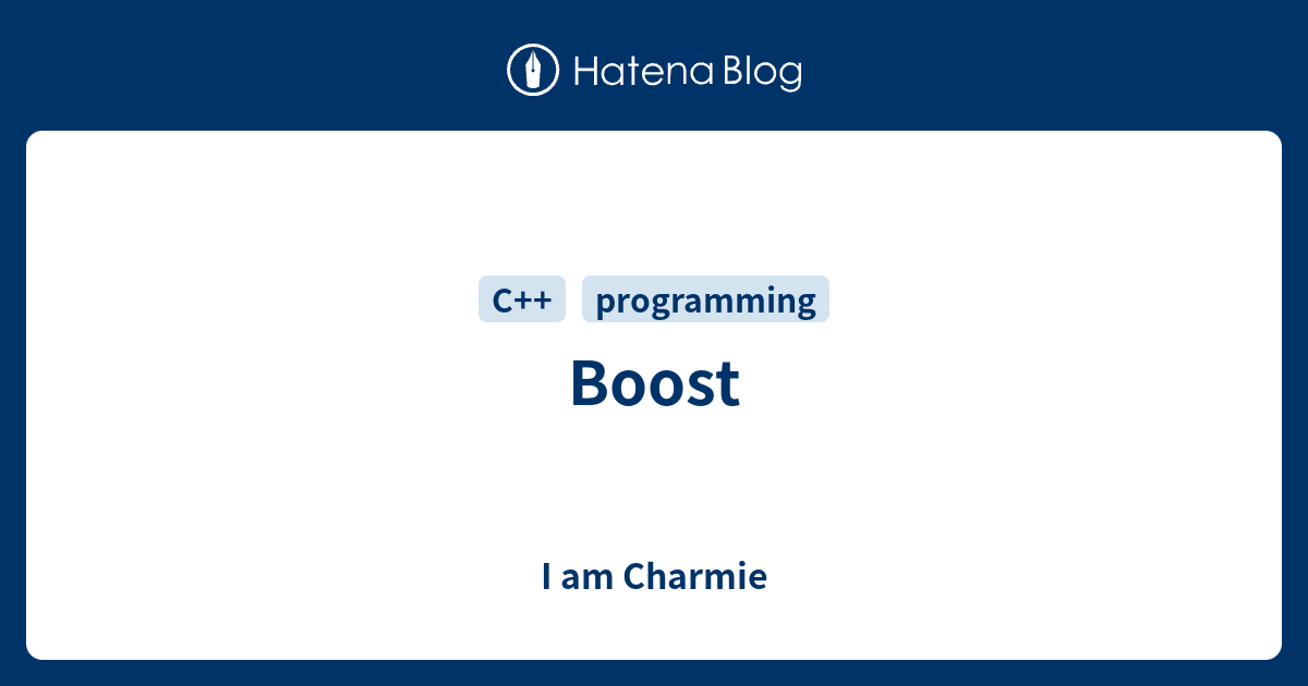Boost - I am Charmie