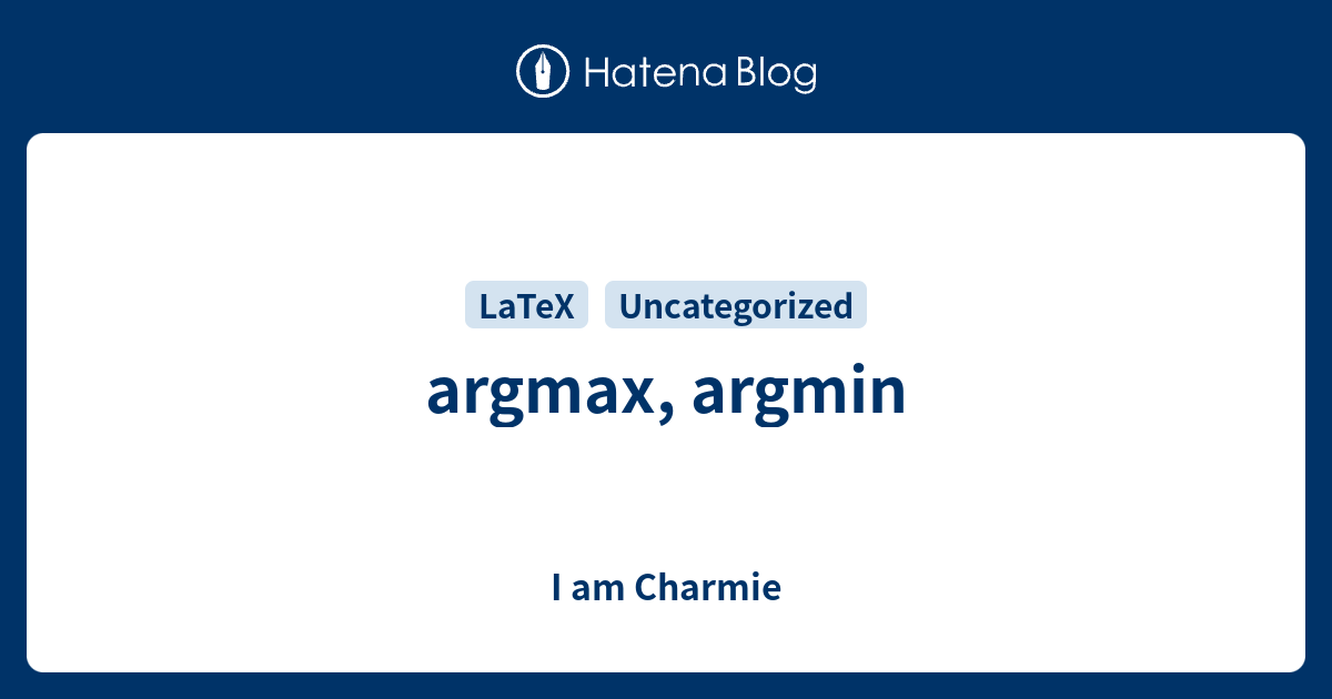 argmax, argmin - I am Charmie