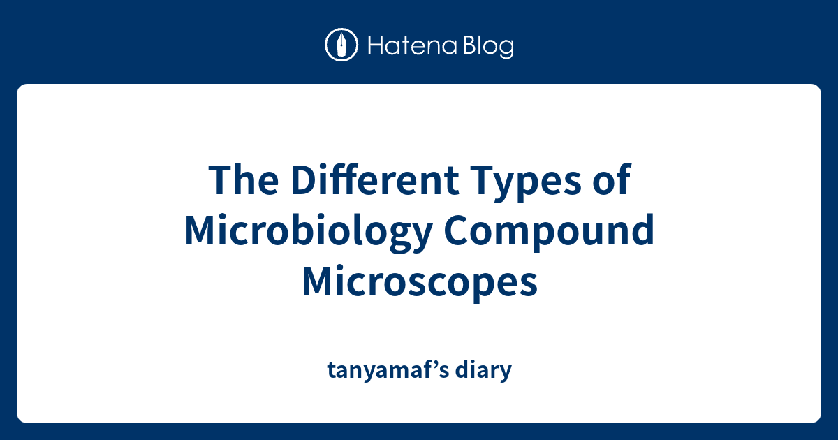 The Different Types of Microbiology Compound Microscopes - tanyamaf’s diary