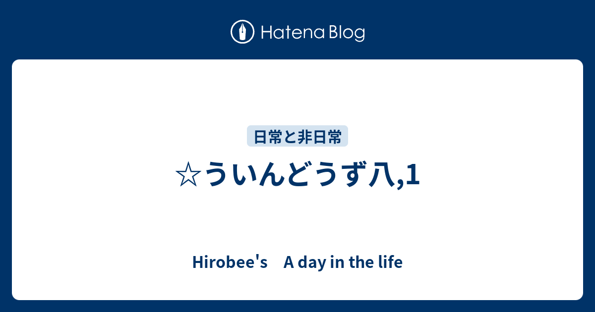 ☆ういんどうず八,1 - Hirobee's A day in the life