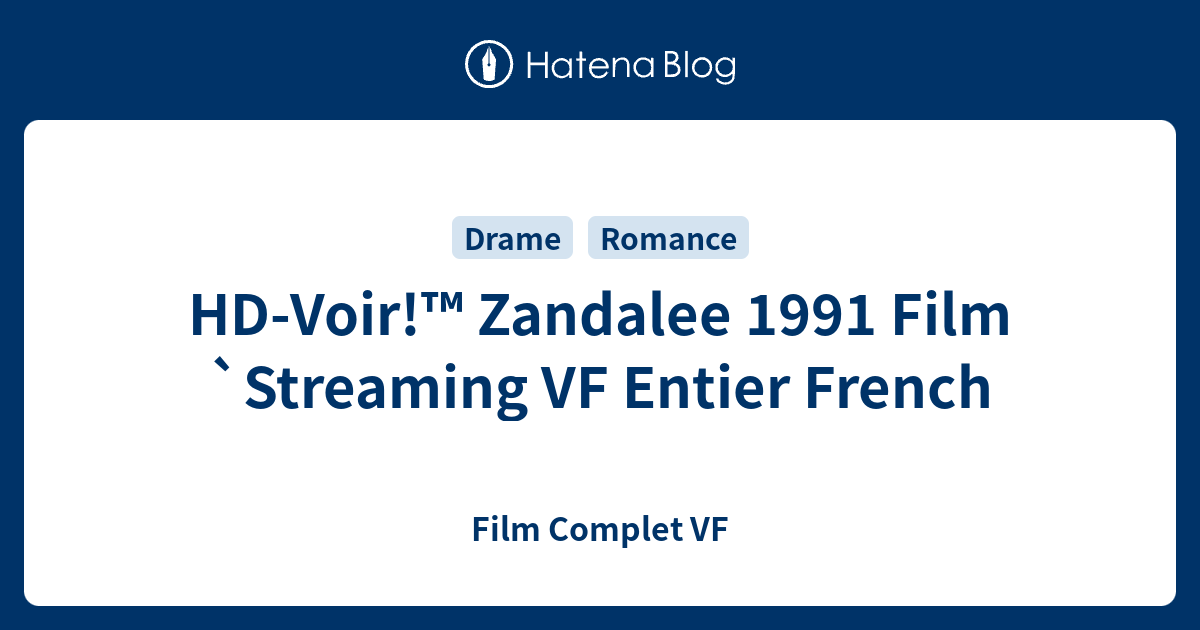 HD-Voir!™ Zandalee 1991 Film `Streaming VF Entier French - Film Complet VF