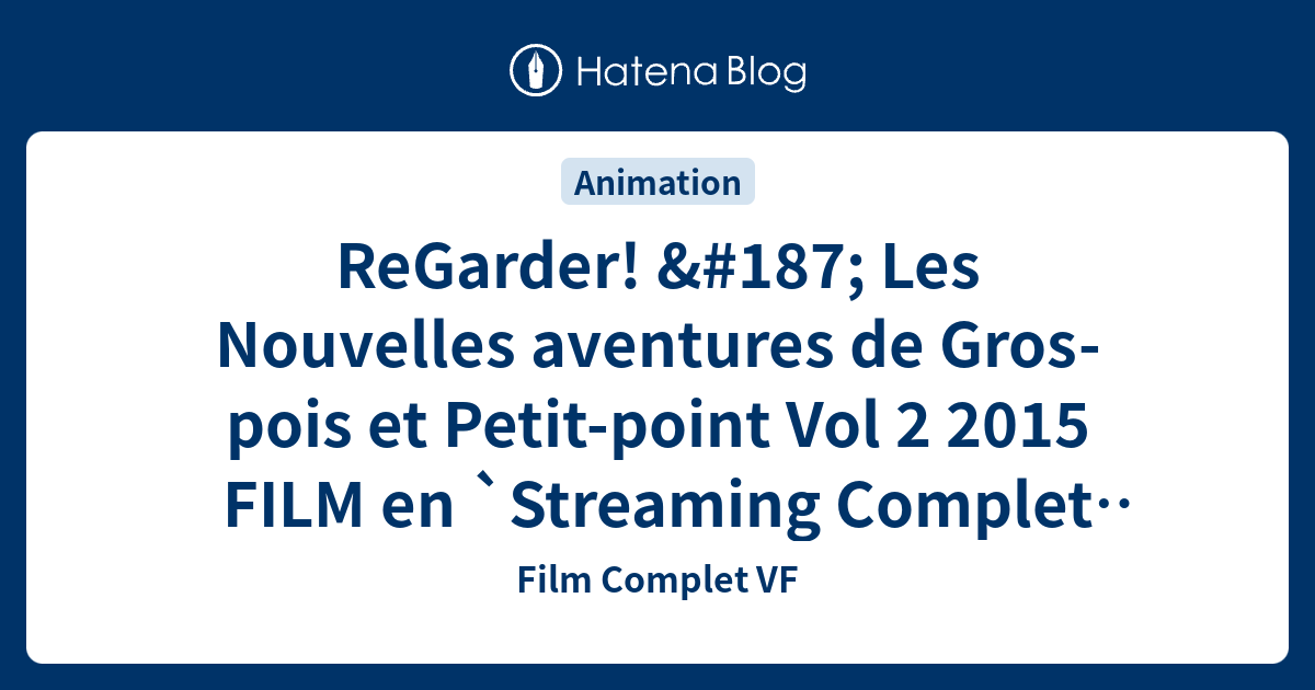 ReGarder! » Les Nouvelles aventures de Gros-pois et Petit-point Vol 2 ...