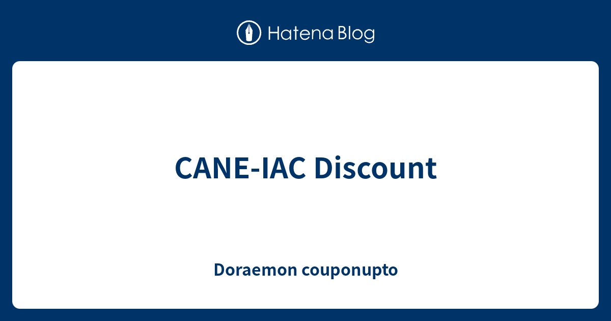 CANE-IAC Discount - Doraemon couponupto