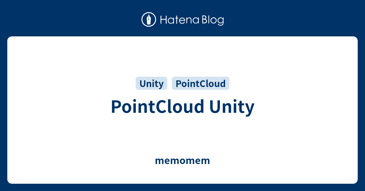 PointCloud Unity - memomem