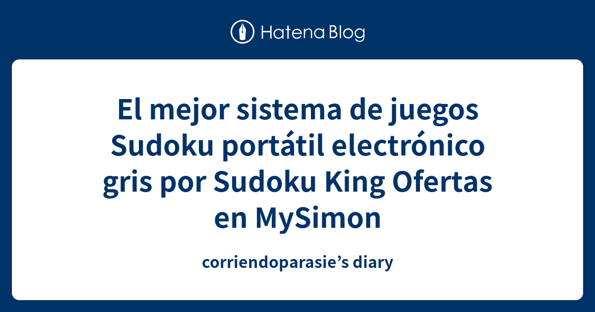 El mejor sistema de juegos Sudoku portátil electrónico gris por Sudoku ...