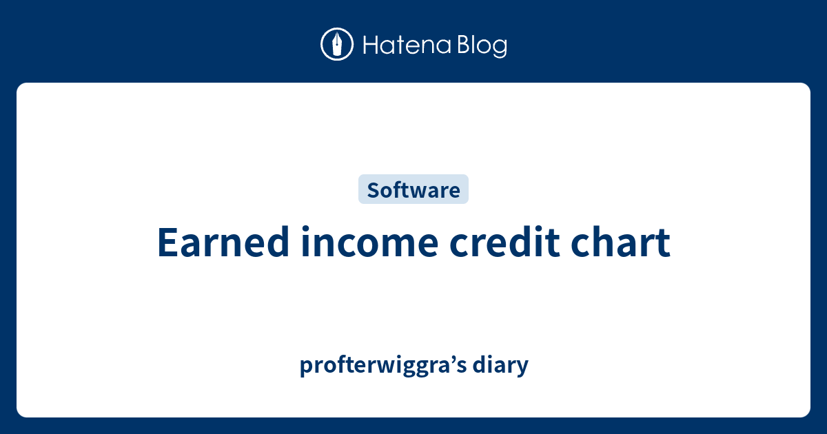 Earned income credit chart - profterwiggra’s diary