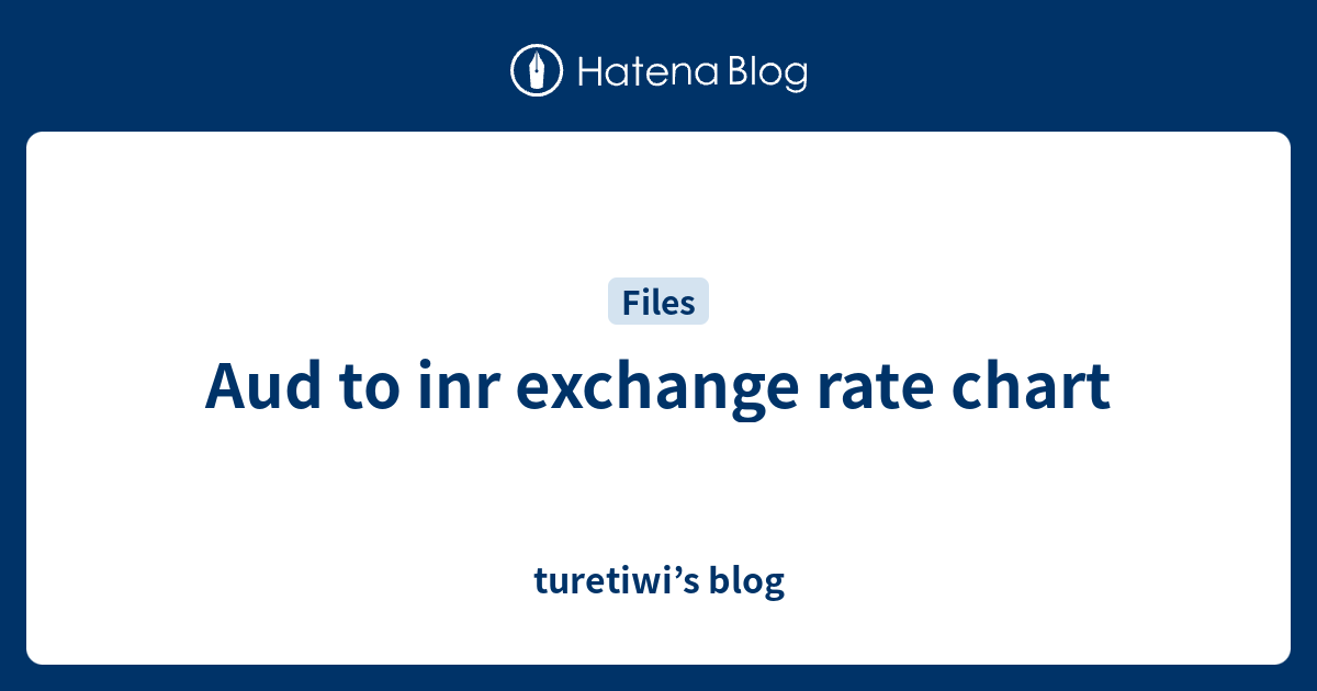 Aud to inr exchange rate chart - turetiwi’s blog