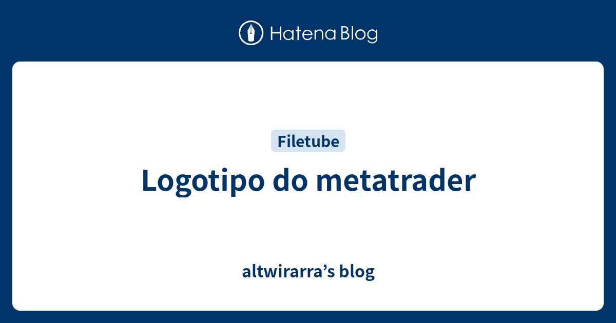 Logotipo do metatrader - altwirarra’s blog
