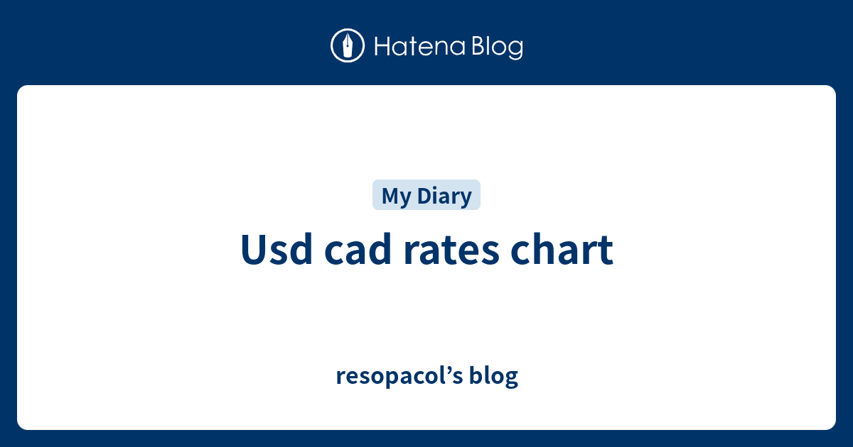 Usd cad rates chart - resopacol’s blog