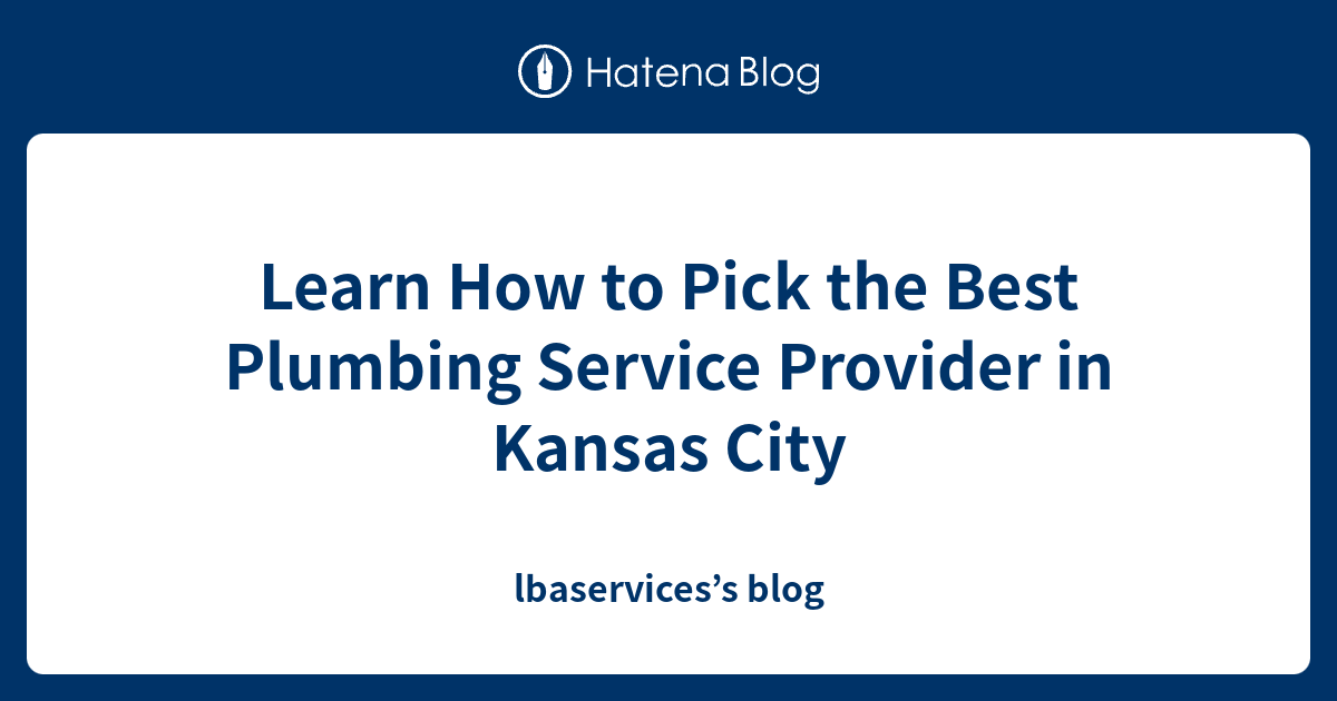Learn How to Pick the Best Plumbing Service Provider in Kansas City ...