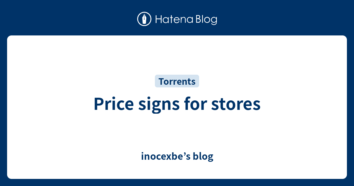 Price signs for stores - inocexbe’s blog