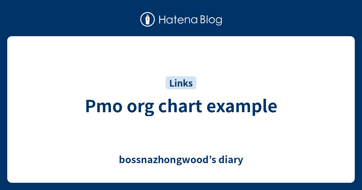 Pmo org chart example - bossnazhongwood’s diary