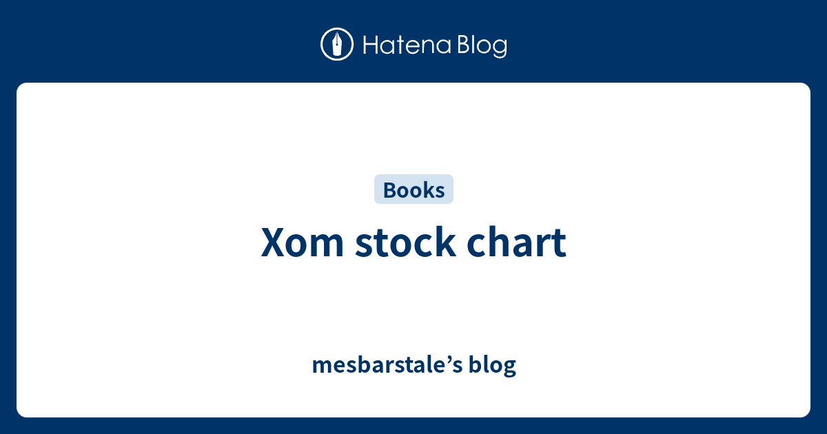 Xom stock chart - mesbarstale’s blog