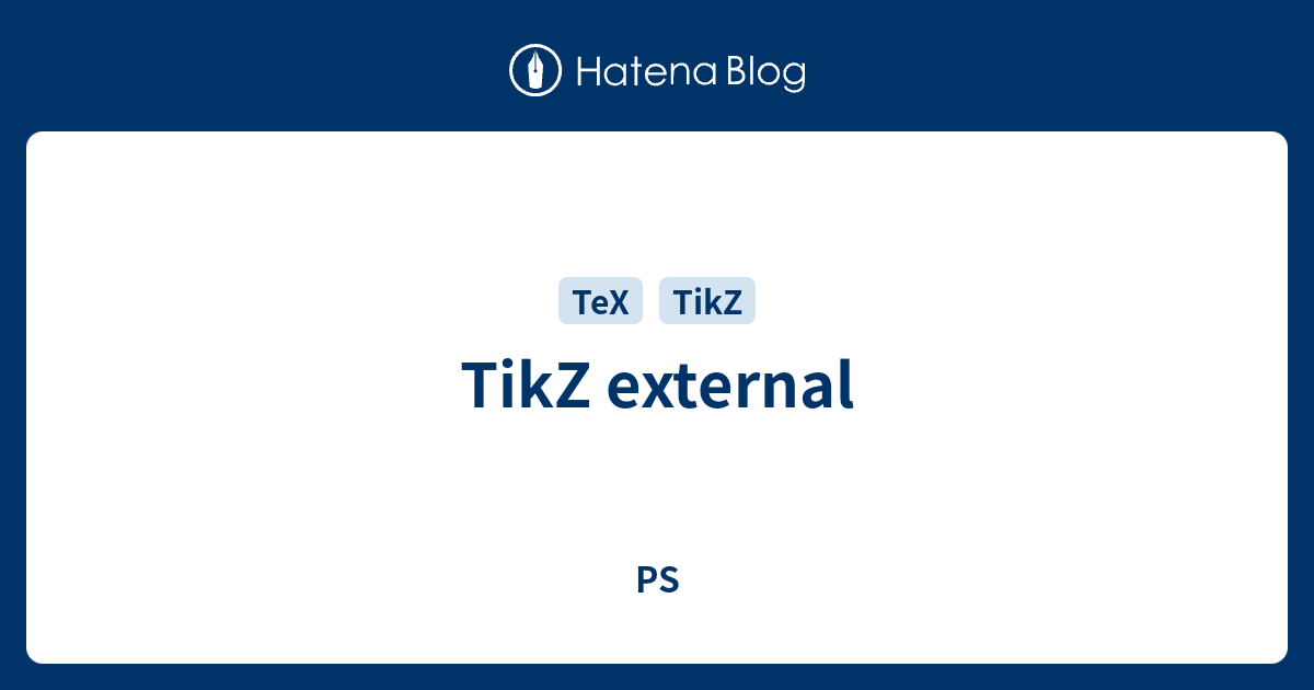 TikZ external - PS