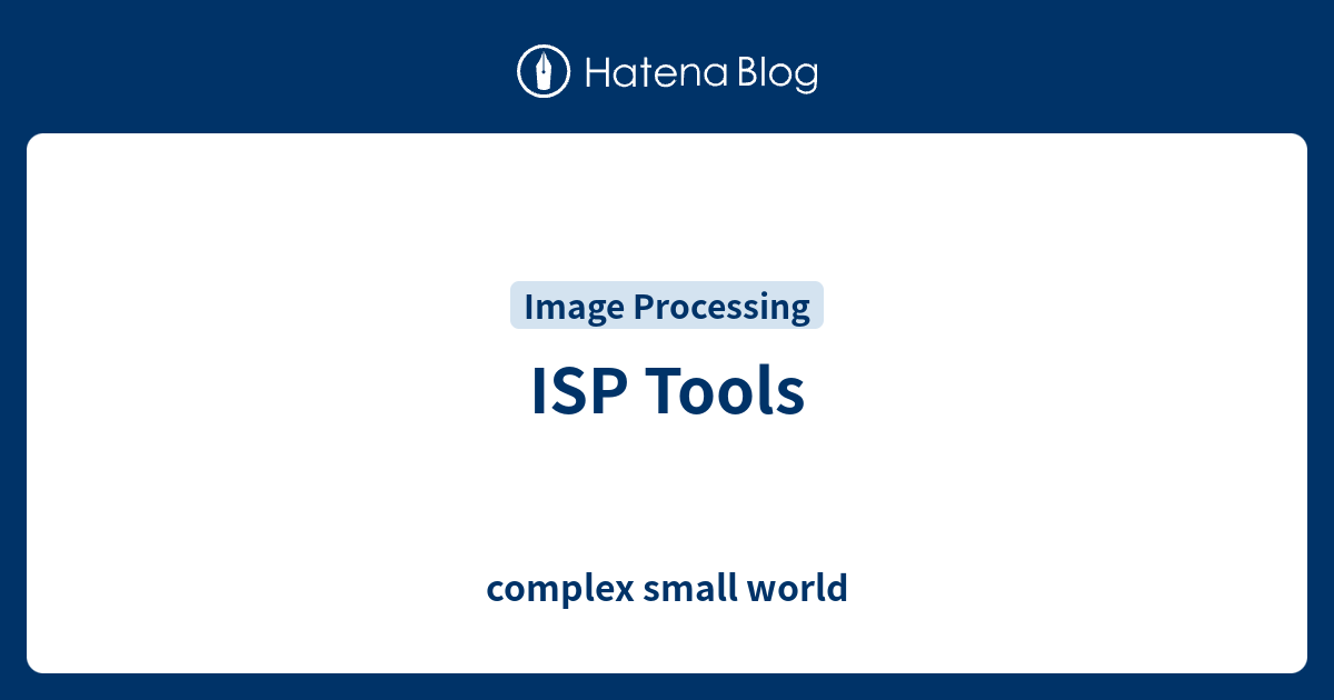 ISP Tools - complex small world