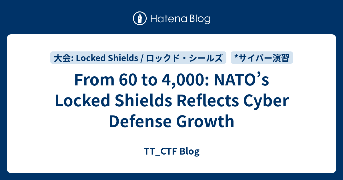 From 60 to 4,000: NATO’s Locked Shields Reflects Cyber Defense Growth ...
