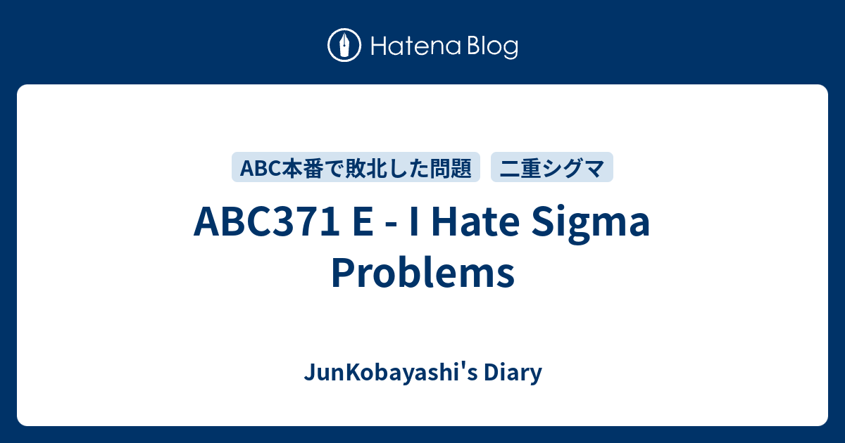 ABC371 E - I Hate Sigma Problems - JunKobayashi's Diary
