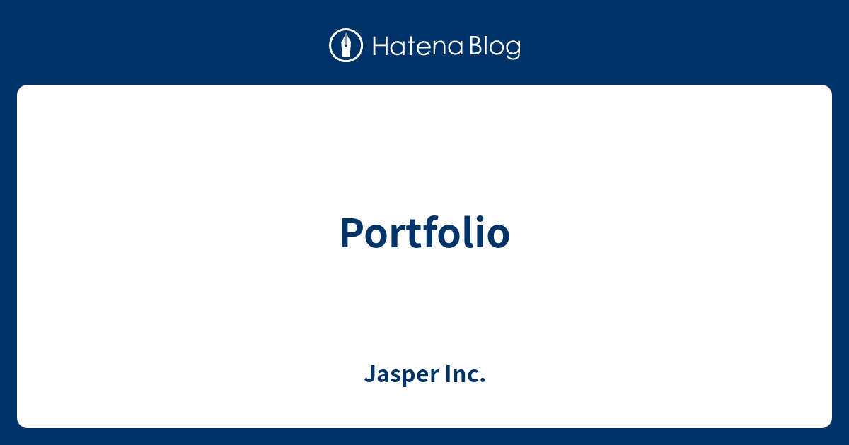 Portfolio - Jasper Inc.