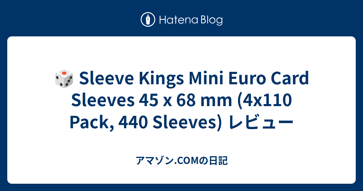 🎲 Sleeve Kings Mini Euro Card Sleeves 45 x 68 mm (4x110 Pack, 440 ...