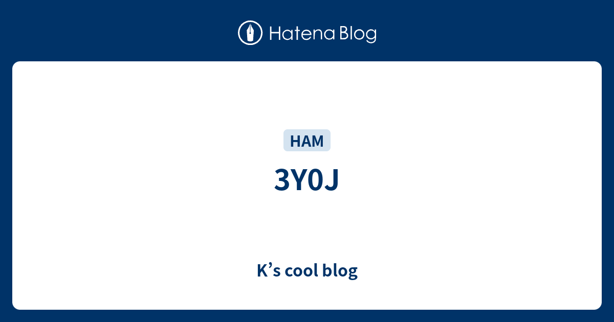 3Y0J - K’s cool blog