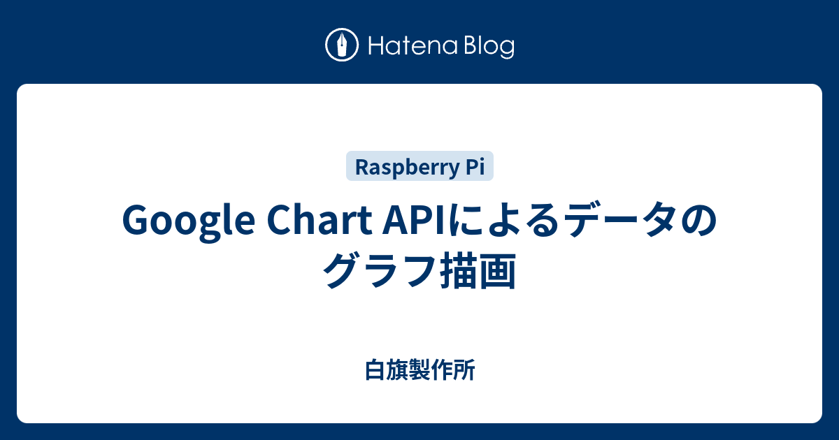 Google Chart APIによるデータのグラフ描画 - 白旗製作所