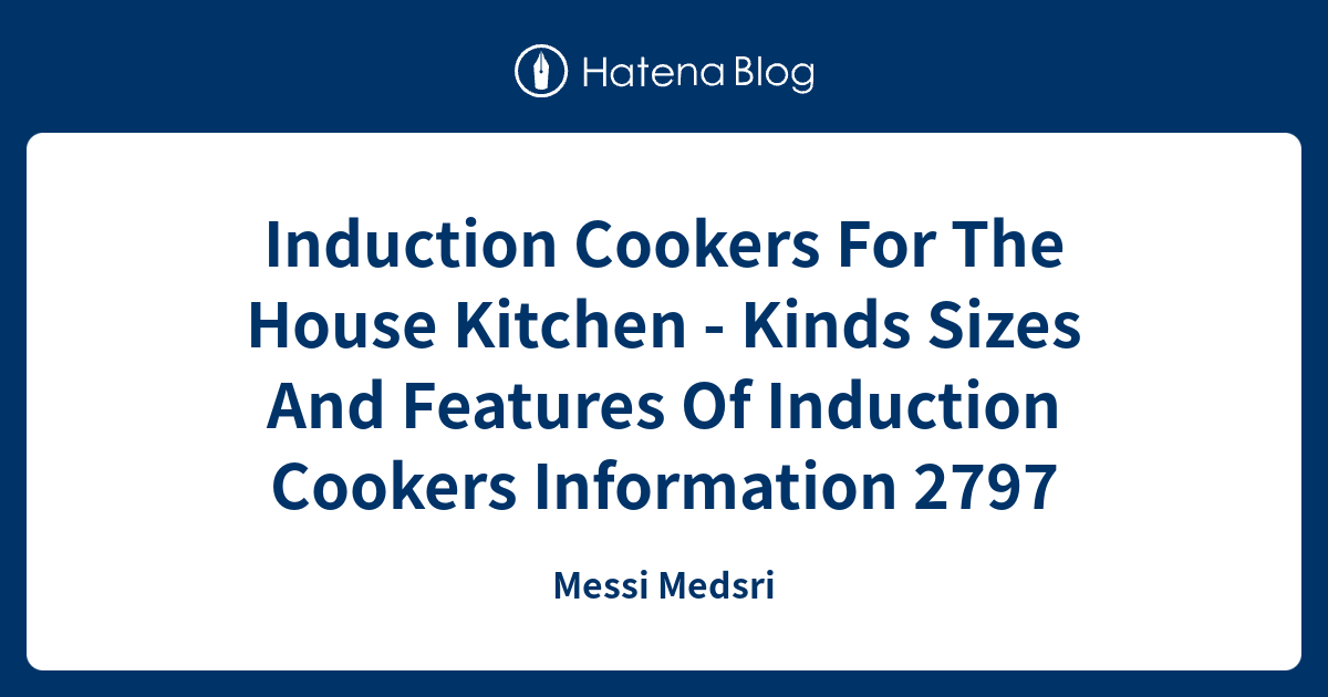 Induction Cookers For The House Kitchen - Kinds Sizes And Features Of ...
