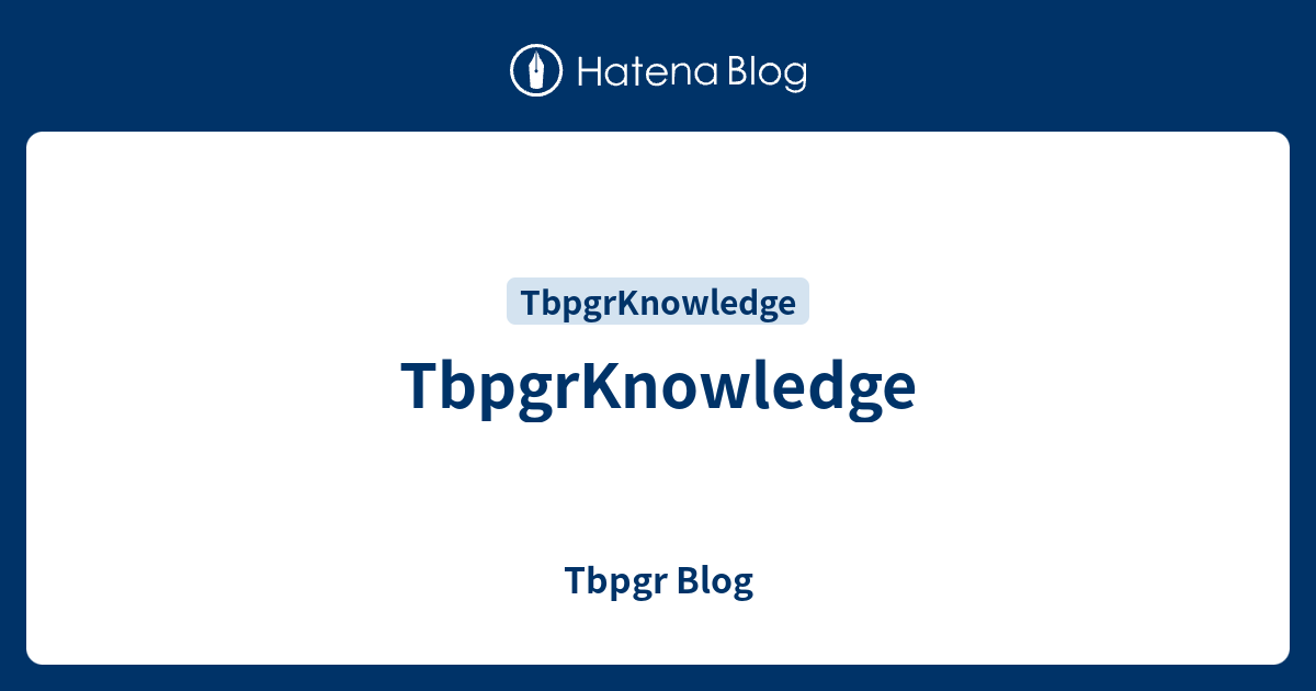 TbpgrKnowledge - Tbpgr Blog