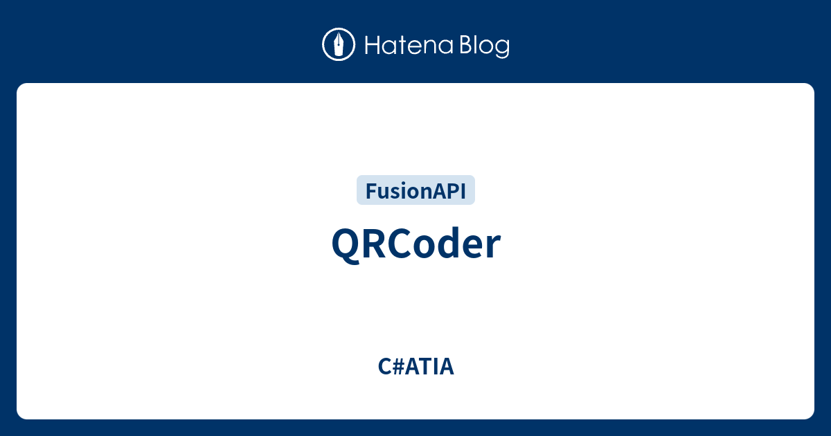 QRCoder - C#ATIA