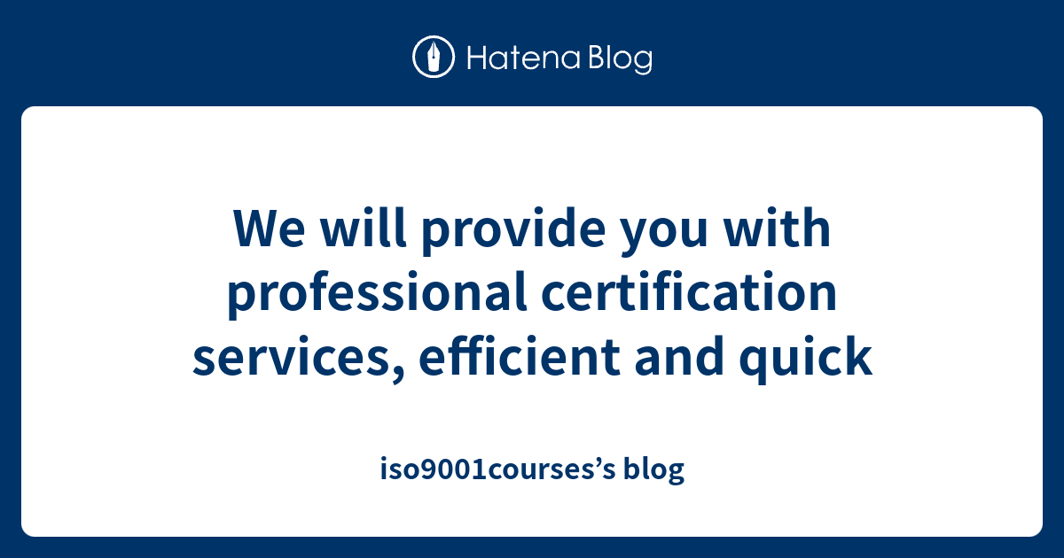 We will provide you with professional certification services, efficient ...