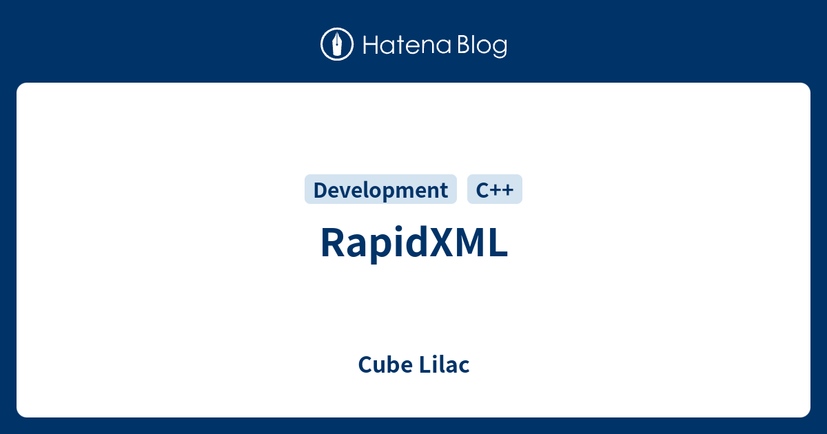 RapidXML - Cube Lilac