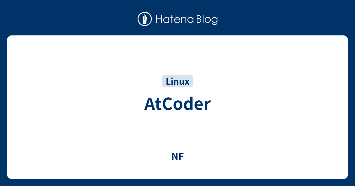 AtCoder - NF
