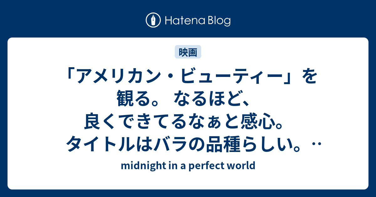 - midnight in a perfect world